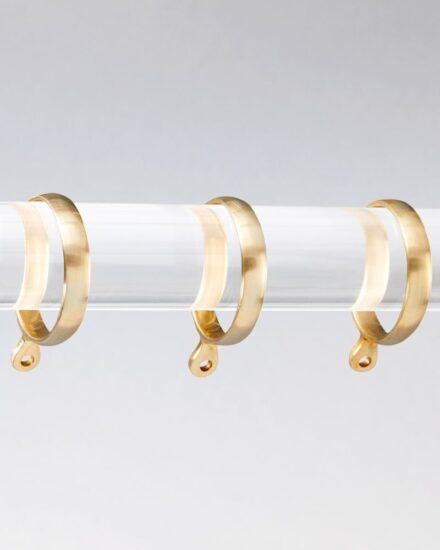 Custom Lucite Curtain Rods - Clear Round & Rectangle